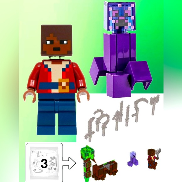 Lego | Toys | Lego 21763 Enchanted Creeper Archeologist Weapon 8 Pack ...